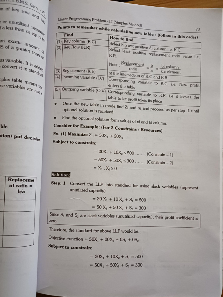 LPP 3 ( Simplex Method ) | PDF | Linear Programming | Algorithms
