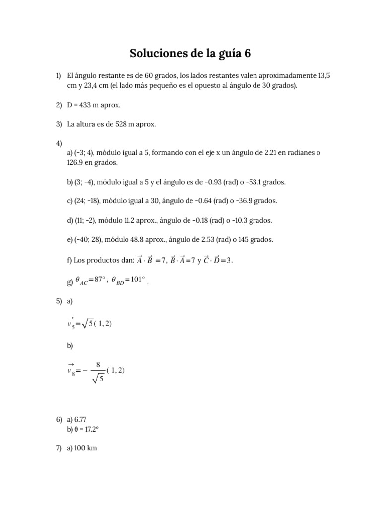 Guia6 Soluciones | PDF