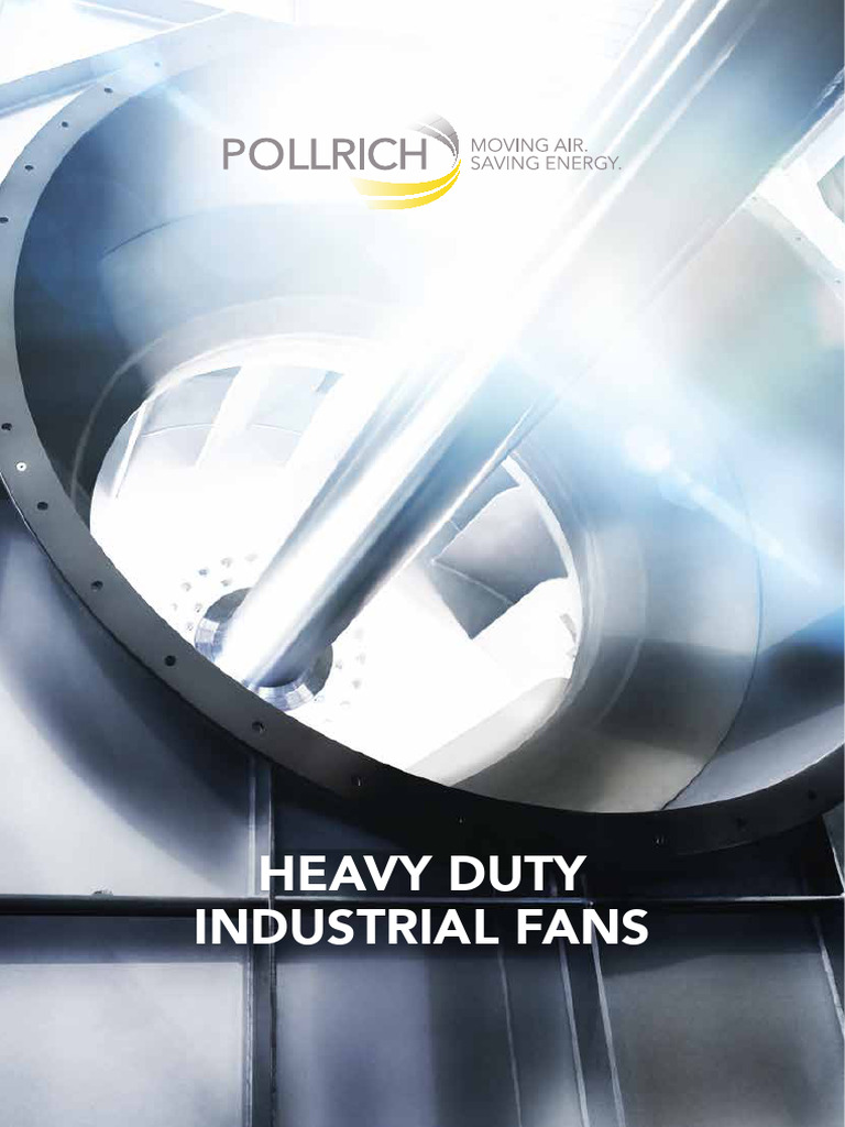 Pollrich Heavy Duty Industrial Fans | PDF | Reliability Engineering | Gases