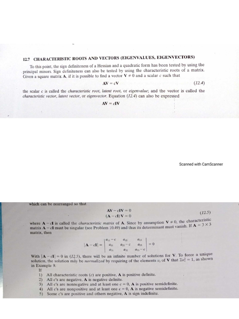 Eigen Values & Eigen Vectors | PDF Eigen Values & Eigen Vectors | PDF