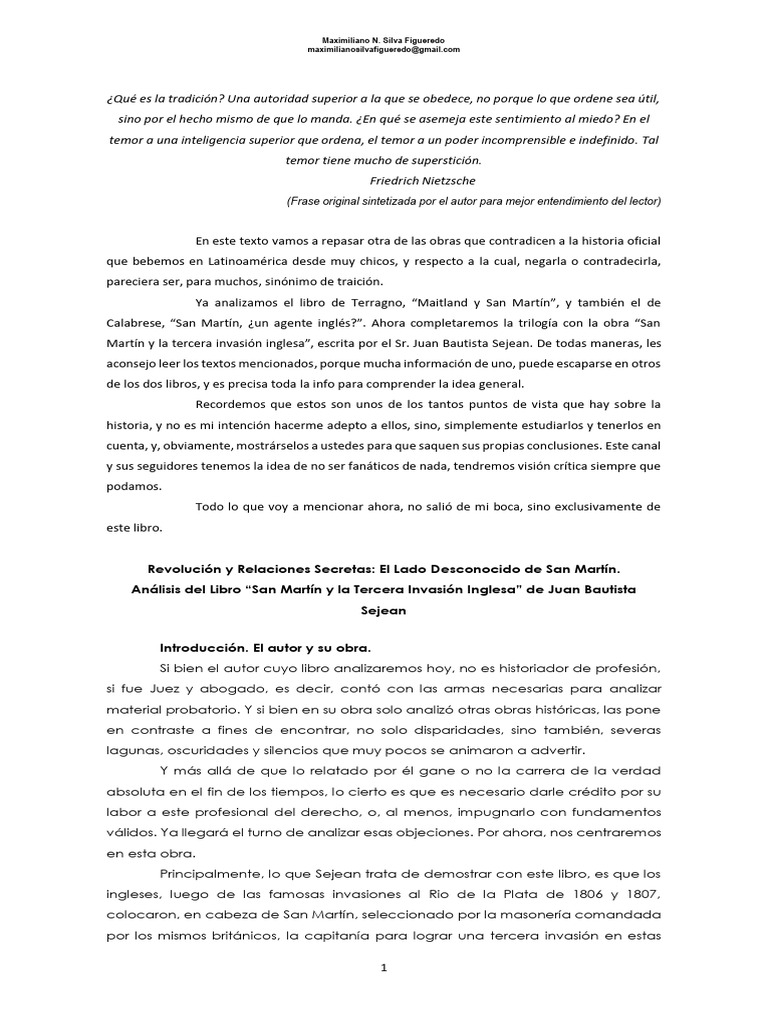 Revolucion y Relaciones Secretas El Lado | PDF