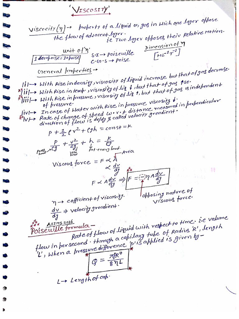 Viscosity | PDF