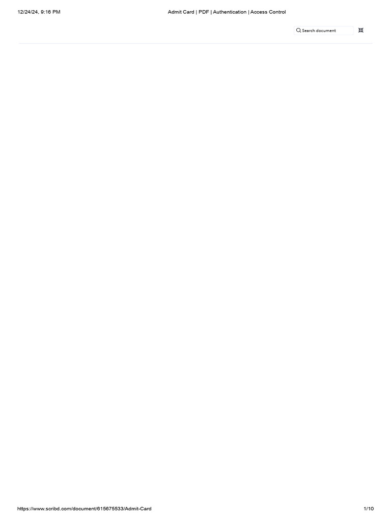 Admit Card - PDF - Authentication - Access Control | PDF | Computing | Applications Of Cryptography