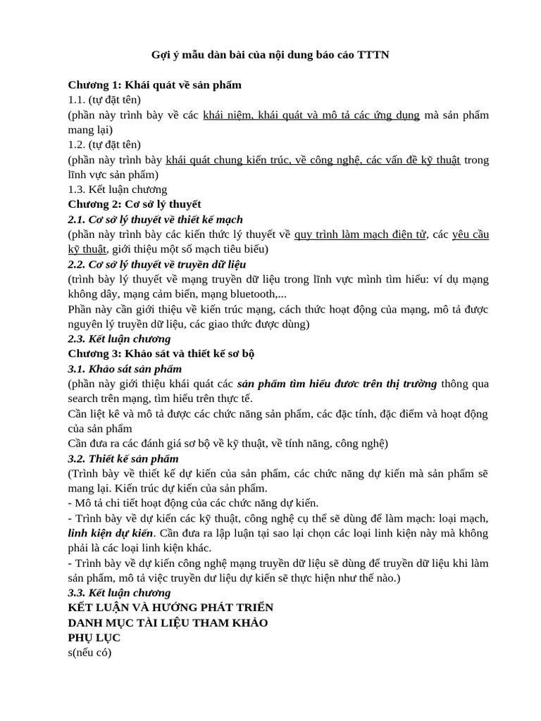 Hou - dtt - mẫu Dàn Bài Tttn | PDF