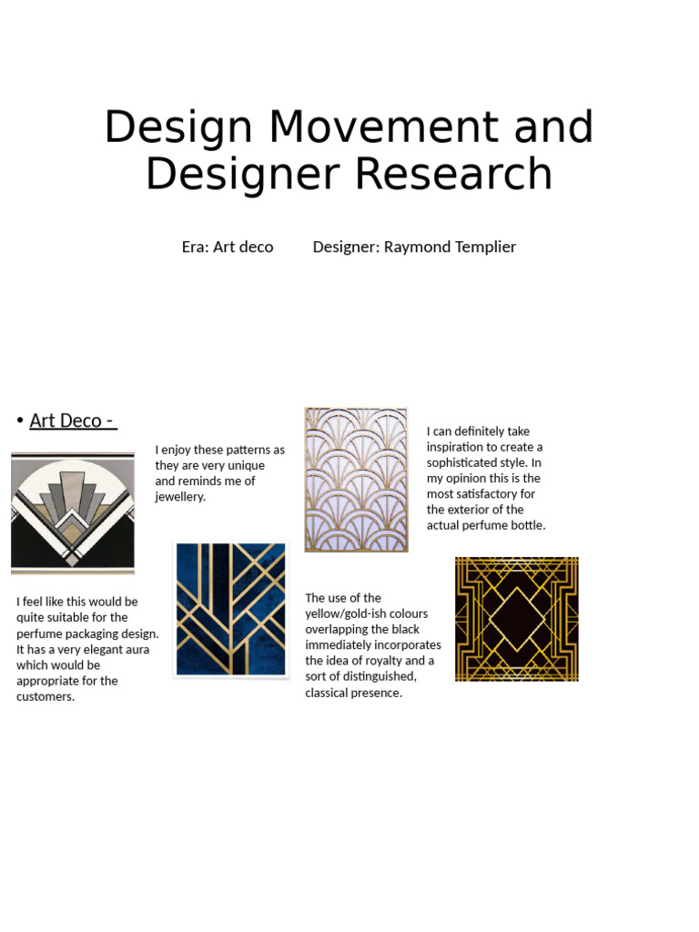 Design Movement and Designer Research | PDF
