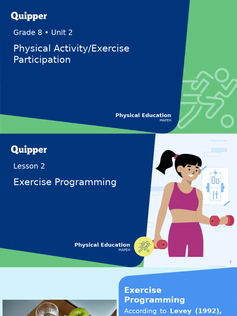 PE 8 Q1 0202 Exercise Programming PS | PDF | Physical Fitness | Physical Exercise