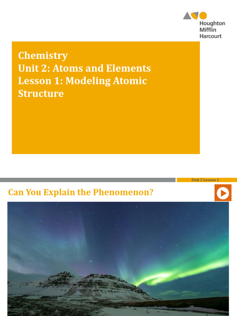 Lesson 1 Modeling Atomic Structure | PDF | Atoms | Atomic Nucleus