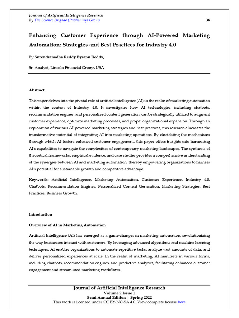 Enhancing Customer Experience Through Ai Powered Marketing Automation Strategies And Best