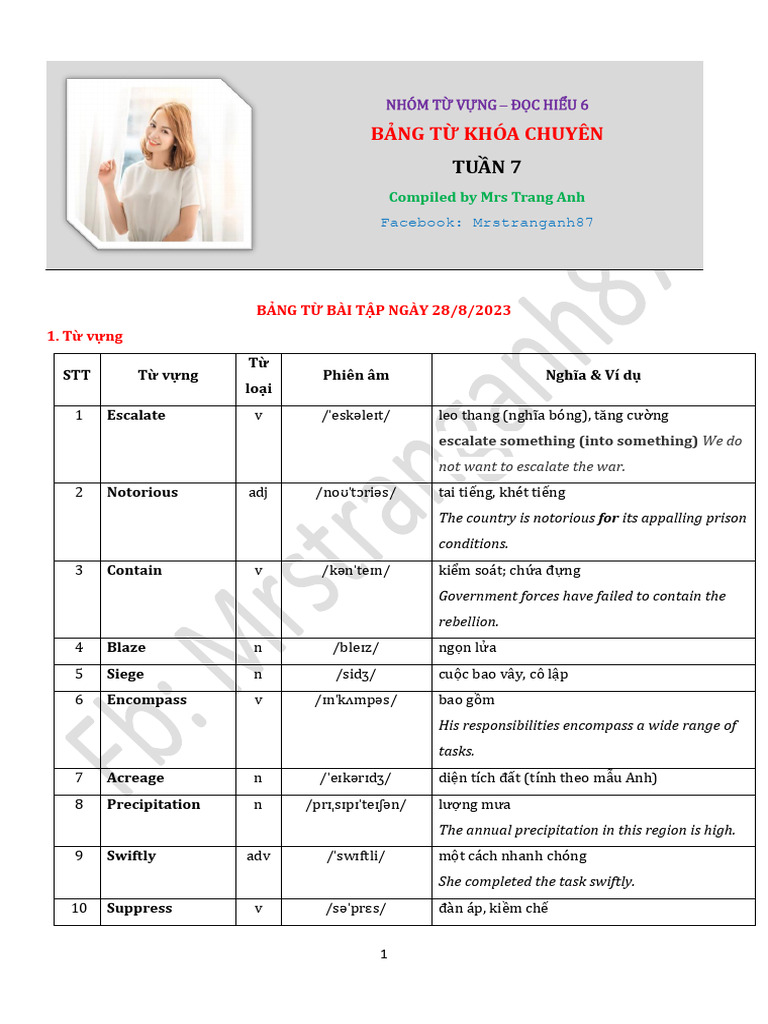 (DH6) Bang Tu Khoa Chuyen Tuan 7 10344054 816202324644PM | PDF