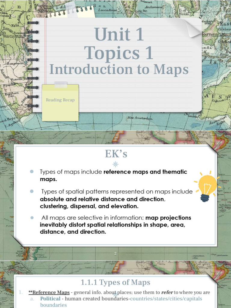 Unit 1 Topic 1 | PDF | Map | Cartography