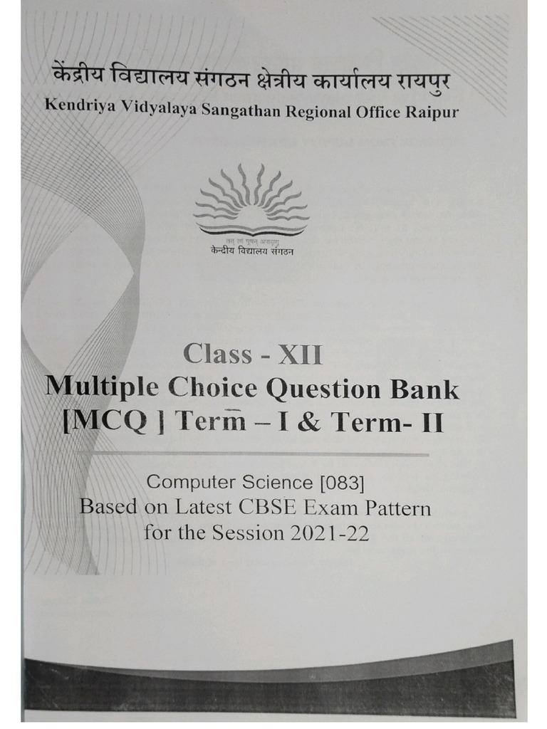 Question Bank Computer Science | PDF