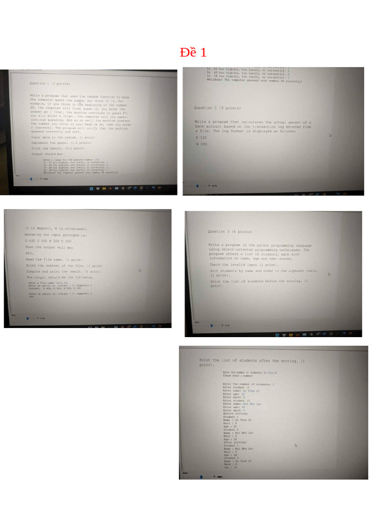 PE PracticalExam PythonBasic | PDF