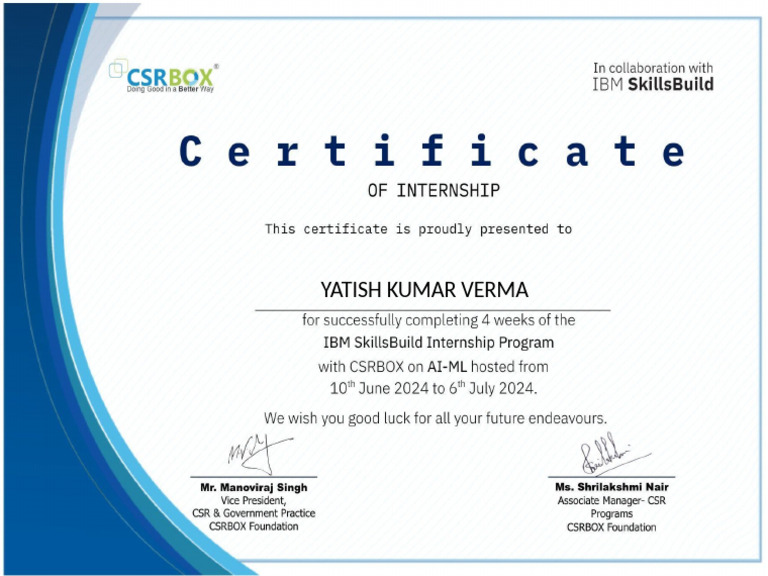 769674738-Final-Certificate-IBM-SkillsBuild | PDF