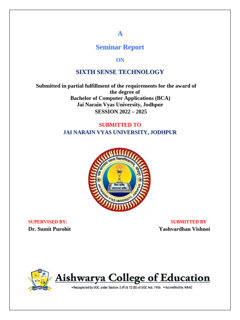 ACE Seminar Front Pages | PDF