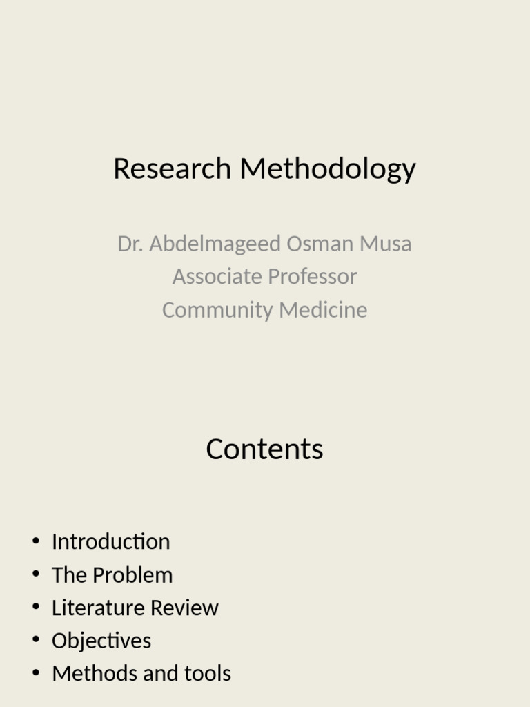 Research Methodology Lecture 1 | PDF | Sampling (Statistics) | Methodology