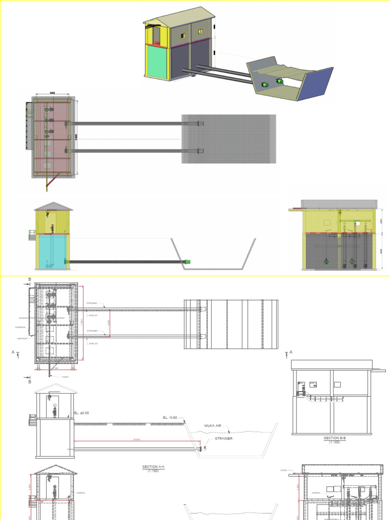 Layout Bangunan Intake R2 | PDF | Gas Technologies | Turbomachinery