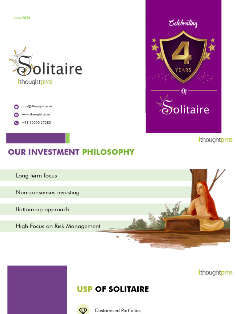 Solitaire-Brochure | PDF | Investment Management | Financial Analyst