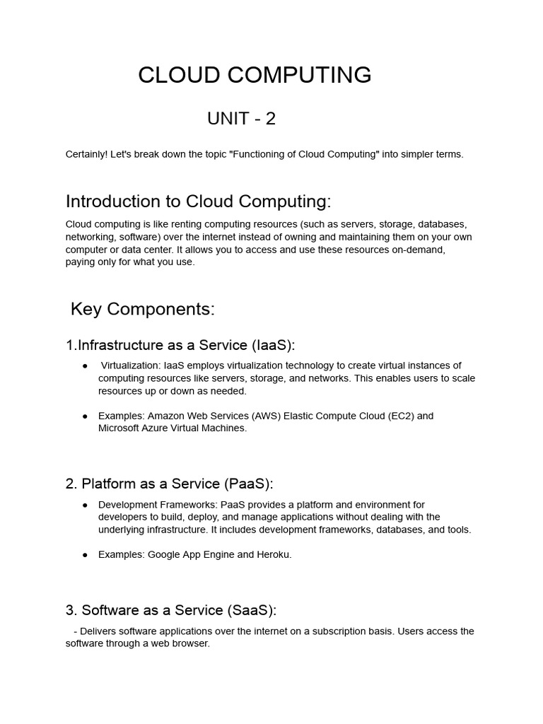 Cloud Computing | PDF | Cloud Computing | Software As A Service