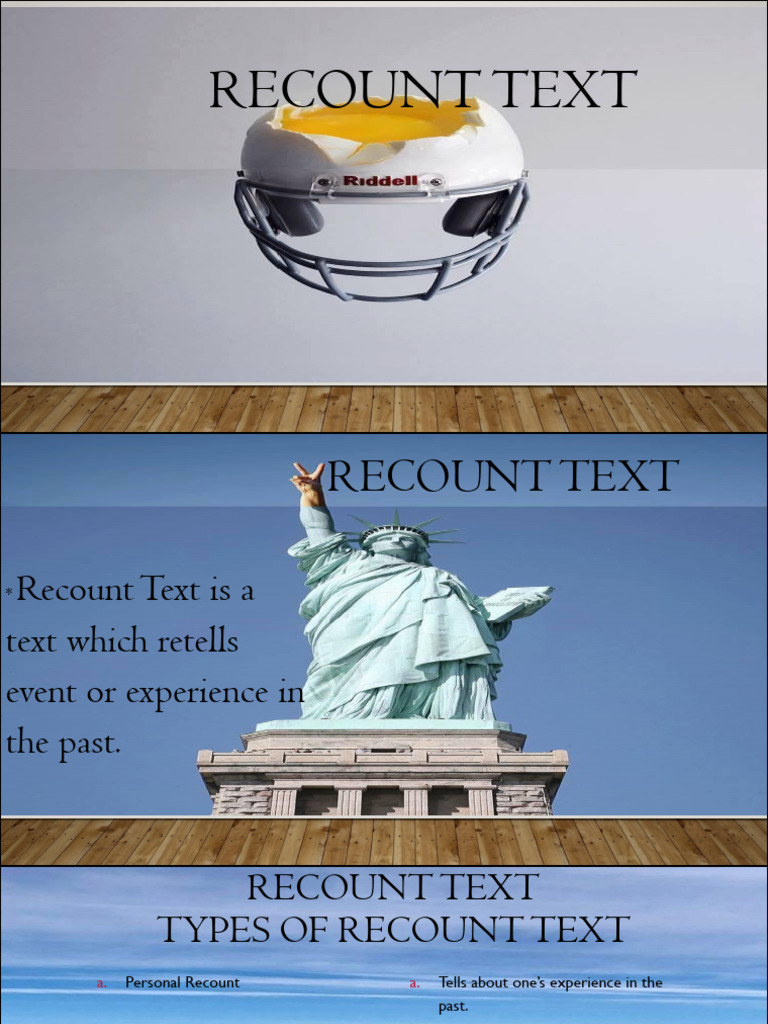 Let's Learn Recount Text | PDF