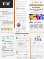 Folleto Tríptico Sobre Las Adicciones | PDF | La dependencia de sustancias | Trastorno depresivo ...