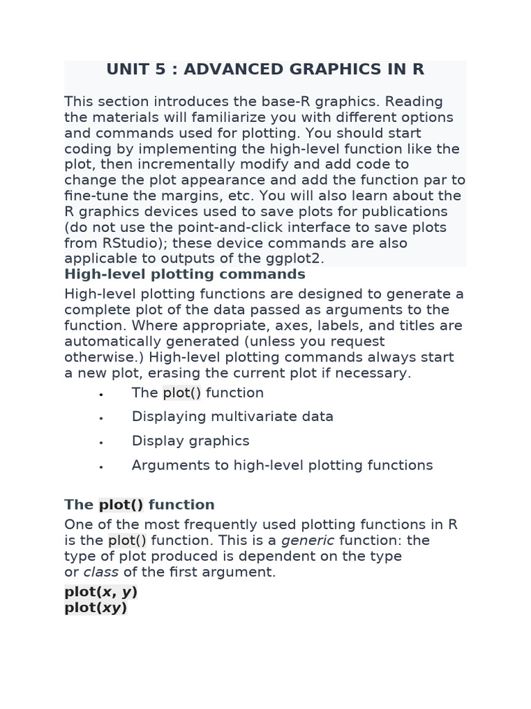Advanced R Graphics Techniques | PDF | Parameter (Computer Programming ...