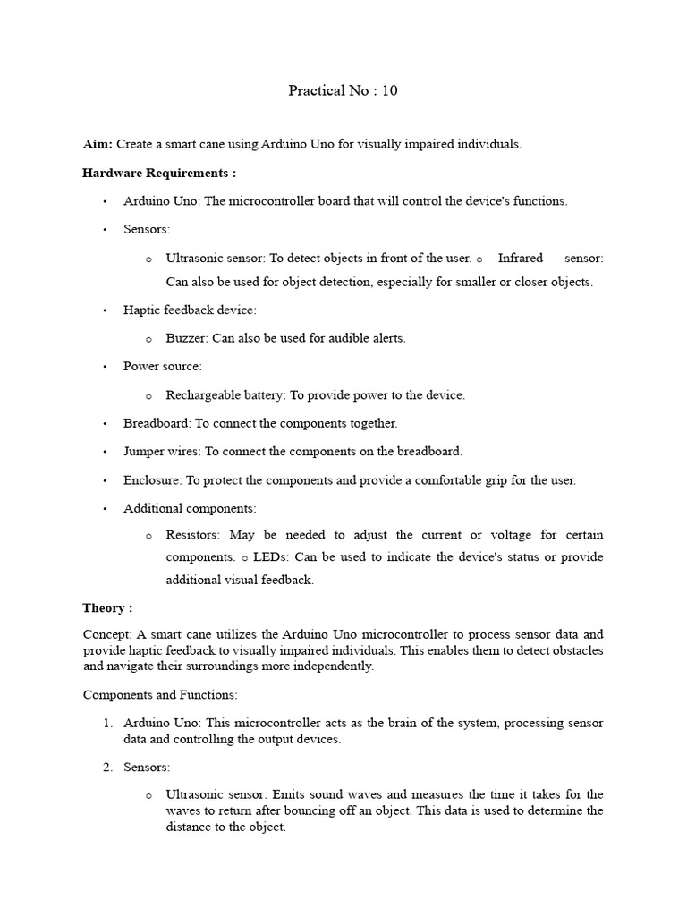 Practical No 10 | PDF | Sensor | Arduino Practical No 10 | PDF | Sensor | Arduino