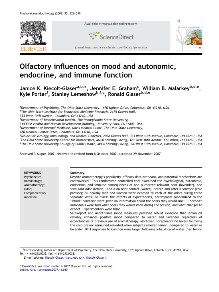 Aroma | PDF | Odor | Affect (Psychology)