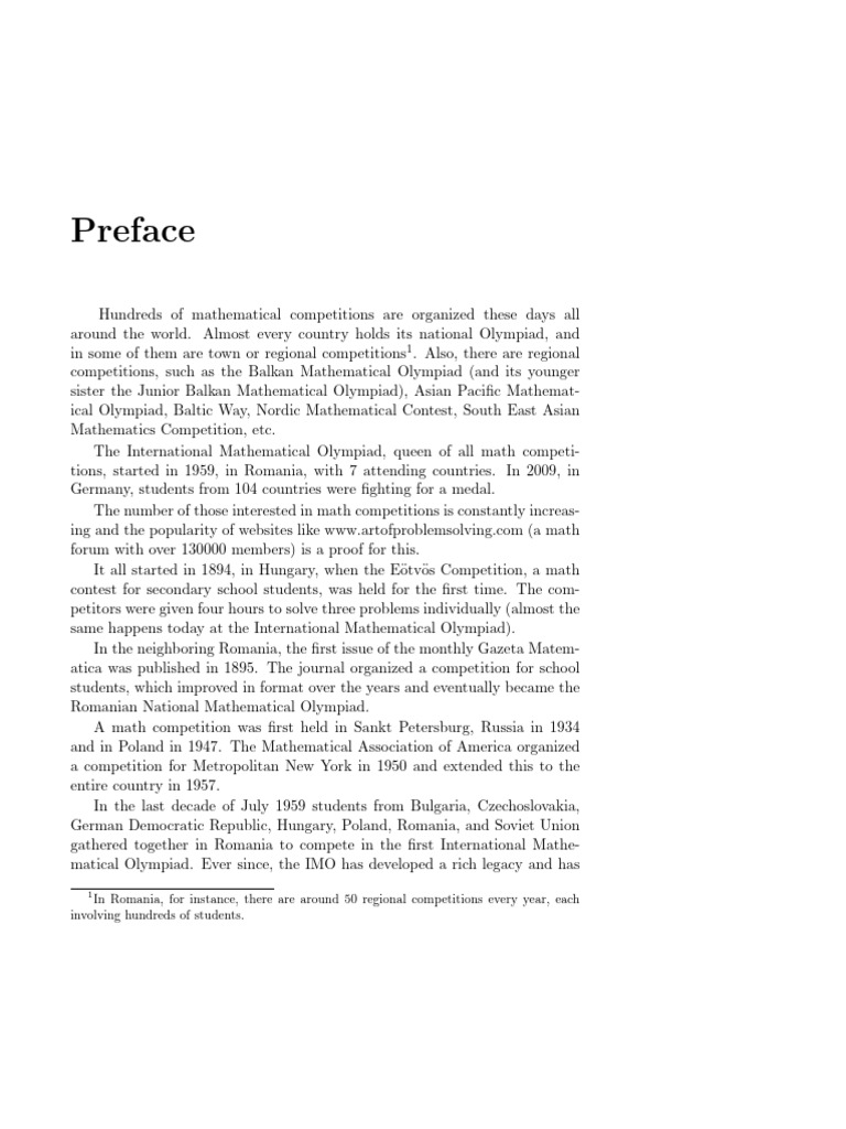 Balkan Mathematical Olympiad Overview | PDF | Triangle | Elementary ...