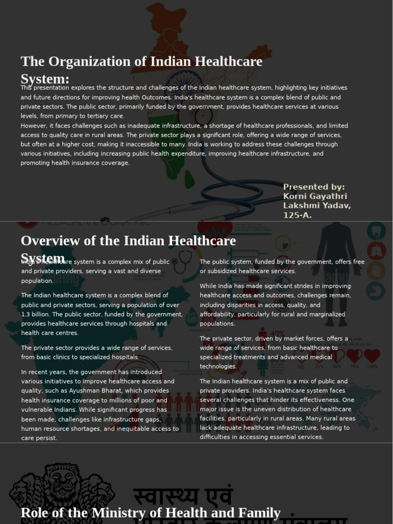 The Organization of Indian Healthcare System | PDF | Health Care ...