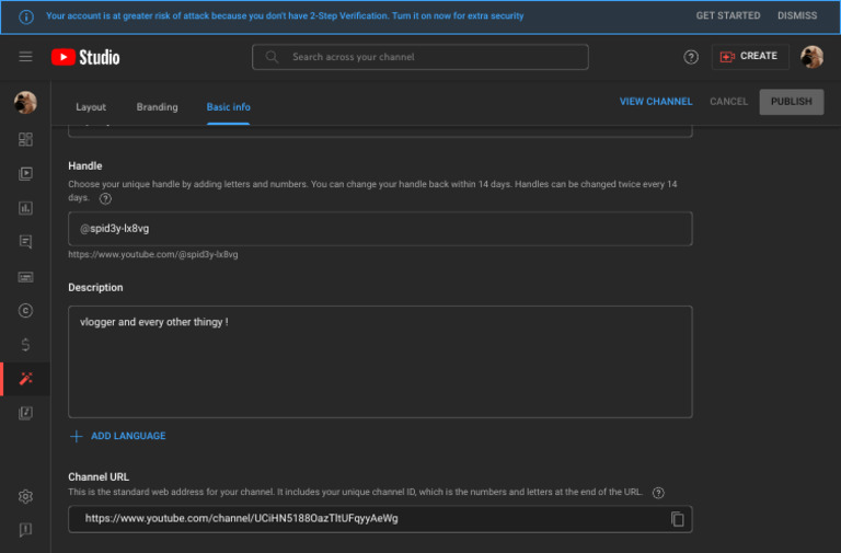 Customize Your YouTube Channel Handle | PDF