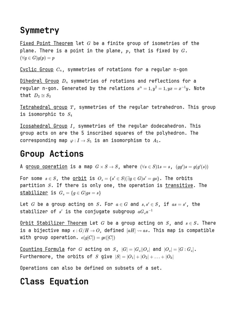 Theorems in Abstract Algebra | PDF | Algebra | Group Theory