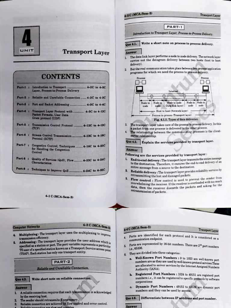 CN 4th and 5th Unit | PDF | Transmission Control Protocol | Port (Computer Networking)