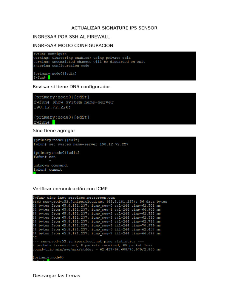 Actualizar Signature Ips Sensor | PDF