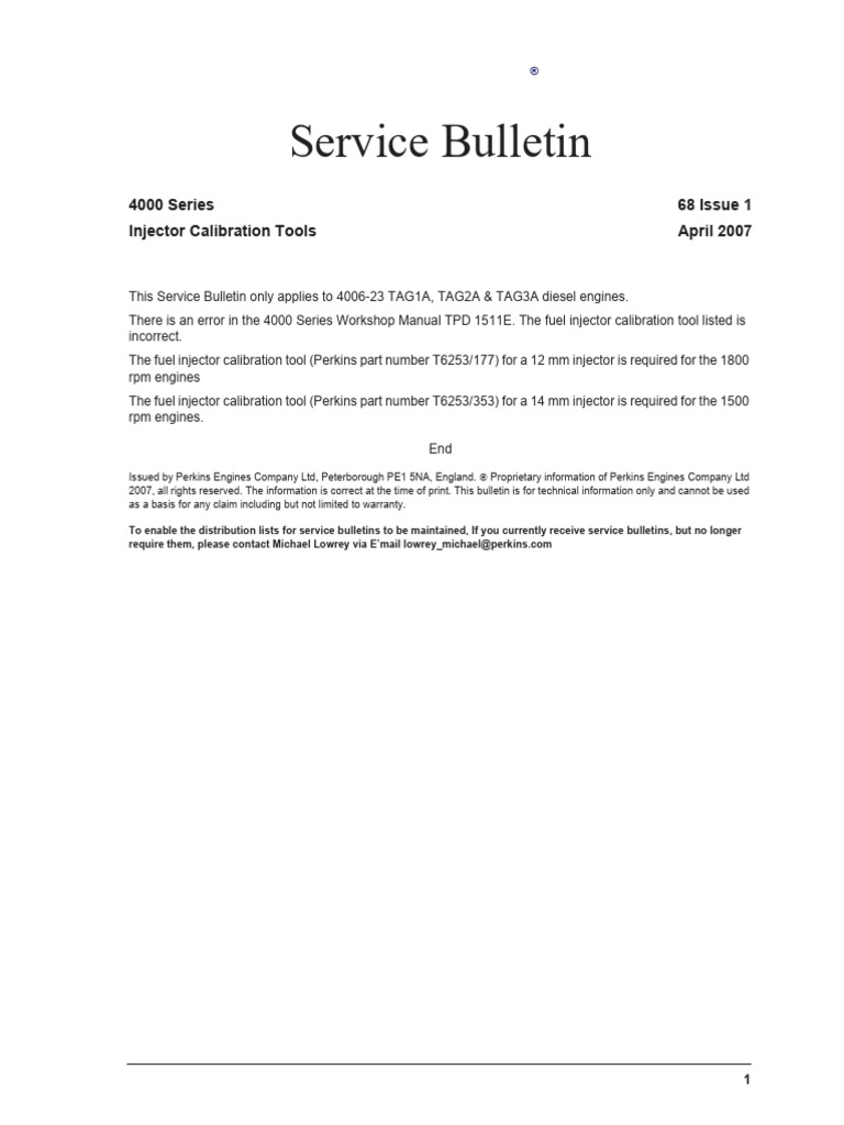 4000 Series Injector Calibration Tools | PDF