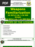 Module 6 Introduction To M16 Rifle | PDF | Cartridge (Firearms) | Rifle