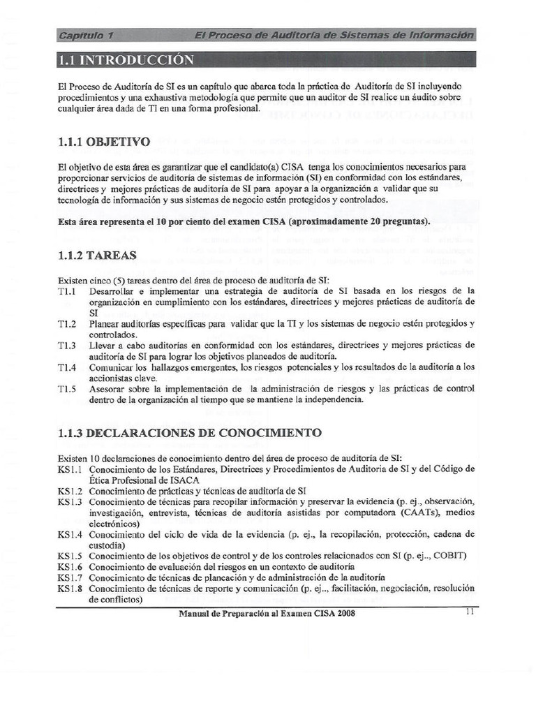 Extracted Pages From Pdfcoffee - Com - Manual de Preparacion Examen Cisa 2008 2 PDF Free | PDF ...