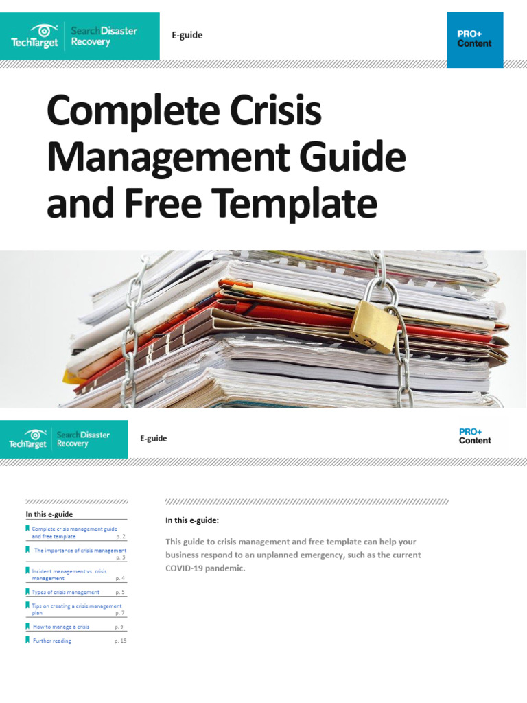 Complete_Crisis_Management_Guide_and_Free_Template | PDF | Crisis ...