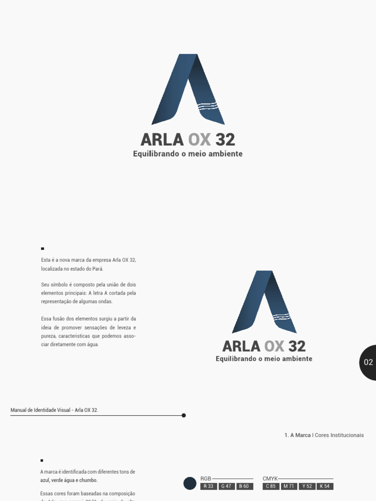 Manual de Marca - Arla OX 32 | PDF | Design gráfico | Processamento de imagem