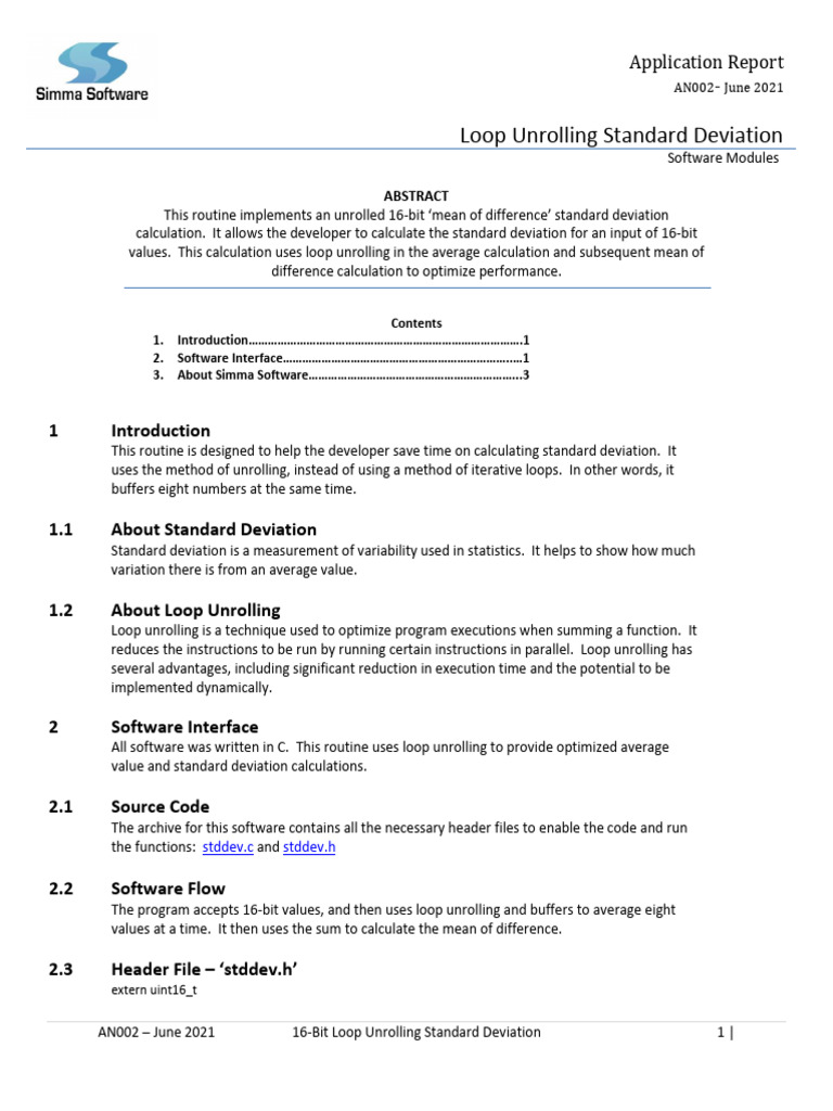 Standard Deviation Source Code 1 | PDF | Standard Deviation | Control Flow