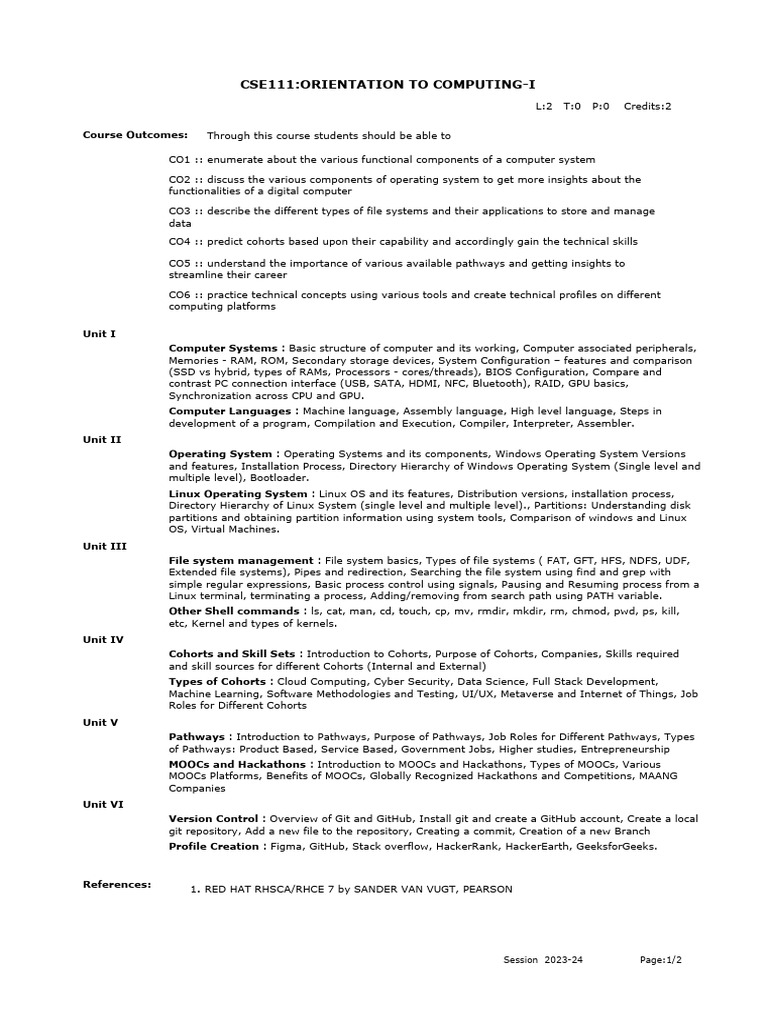 FRM Course Syllabus IPDownload | PDF | Operating System | File System