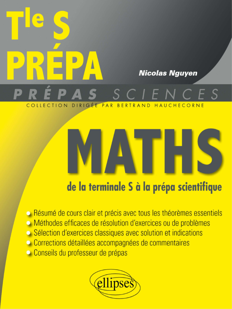 Mathématiques de La Terminale S À La Prépa Scientifique - Nguyen ...