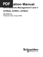 Network Management Card 3 (NMC 3) : Firmware v2.3.1.1 For Smart-UPS & 1 ...