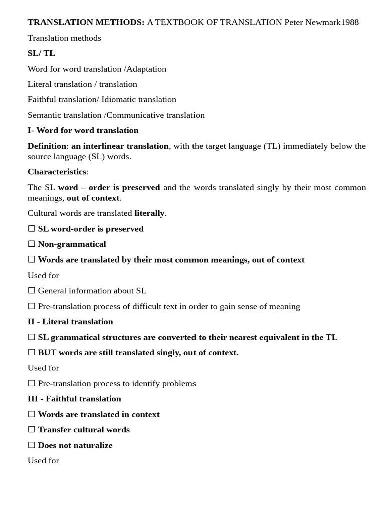 Methos-translation-procedure-1 (1) | PDF | Translations | Word