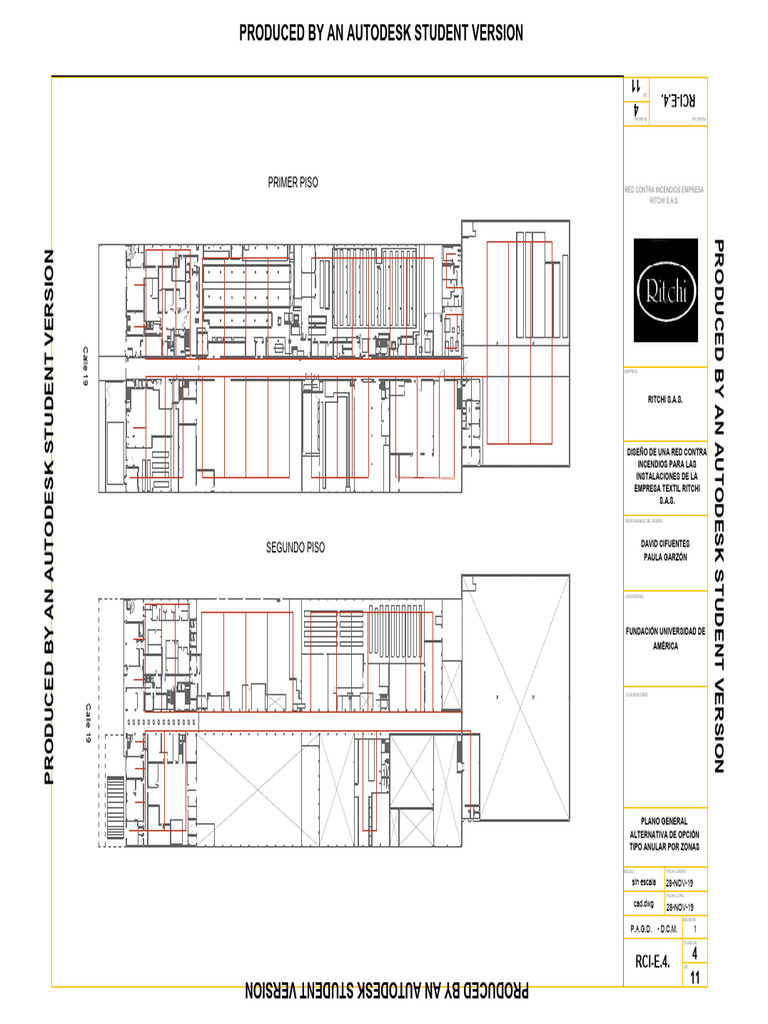 Plano 3 General Alternativa Opción Tipo Anular Por Zonas | PDF | Autodesk