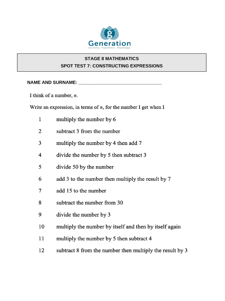 Spot Test 7 | PDF