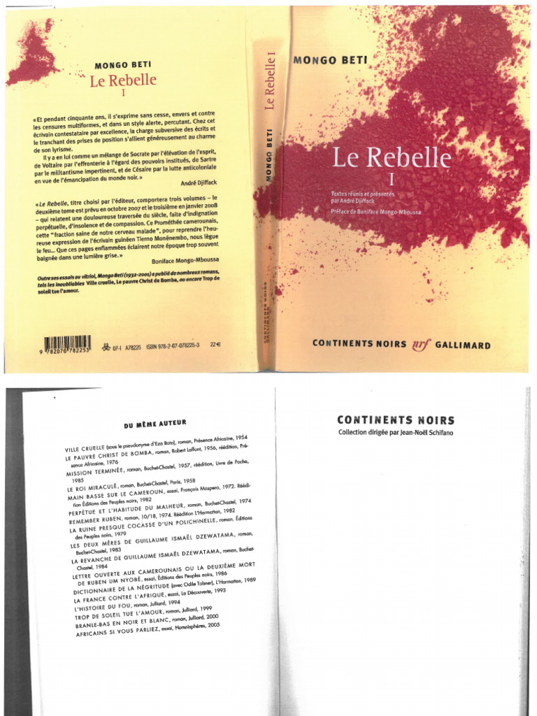 Mongo Beti - Le Rebelle 1 | PDF