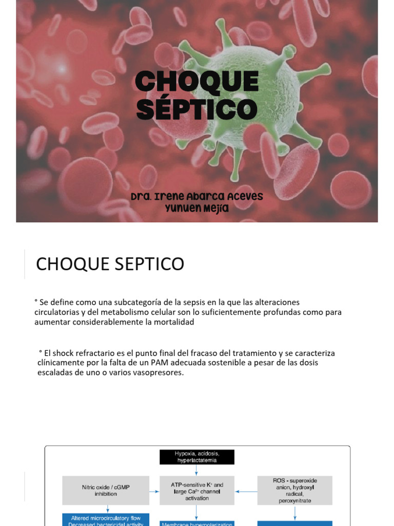 Choque Septico y Sepsis | PDF | Septicemia | Especialidades Medicas