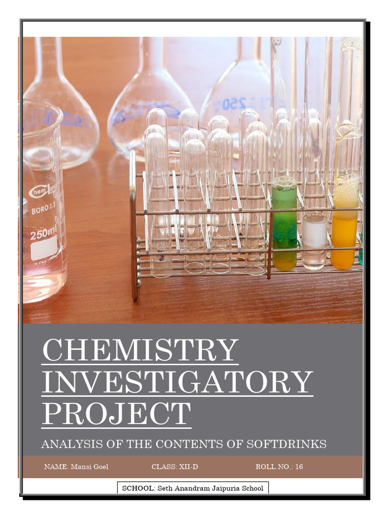 Mansi Goel's Chemistry Investigatory Project | PDF | Carbohydrates ...