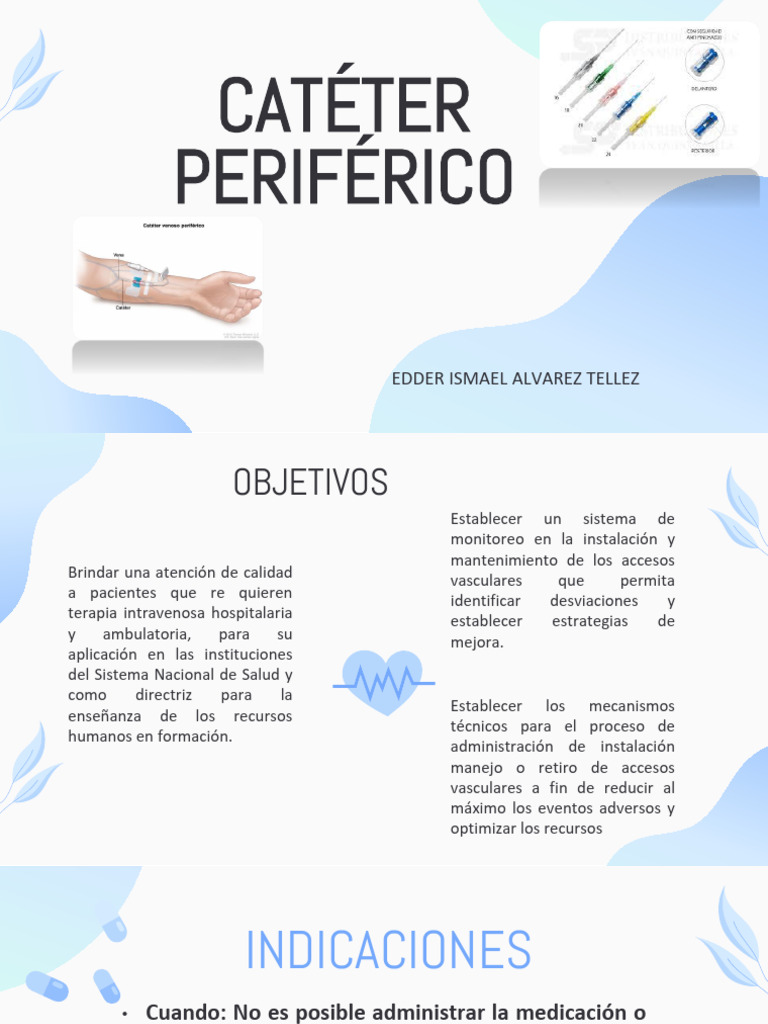Cateter Periferico | PDF | Sistema circulatorio | Terapia intravenosa