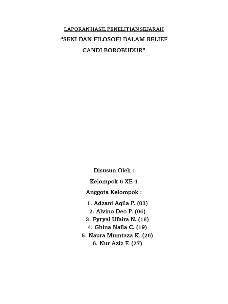 Laporan Sejarah Kel.6 | PDF